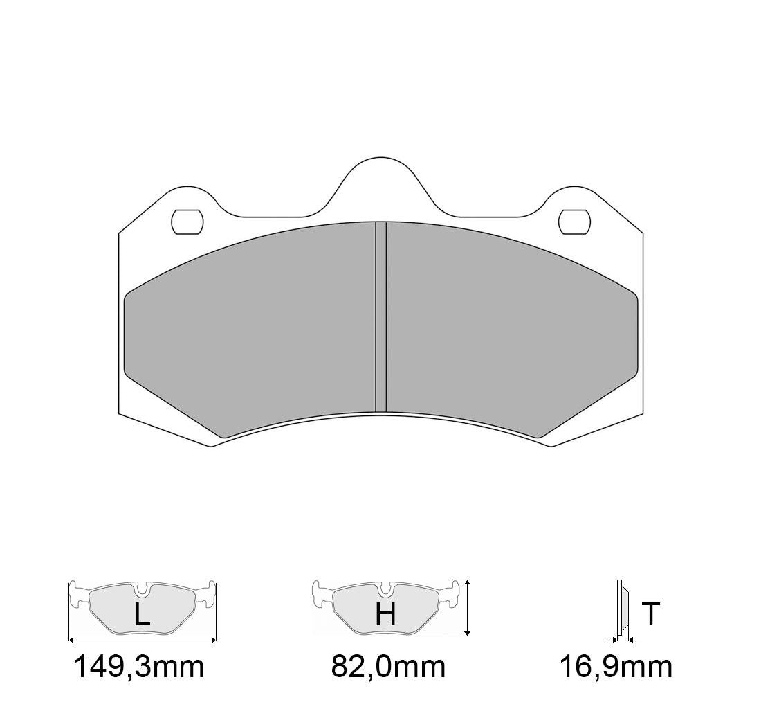 Pastiglie freno FERODO RACING DS2500 FRP3114H – Top Racing Point
